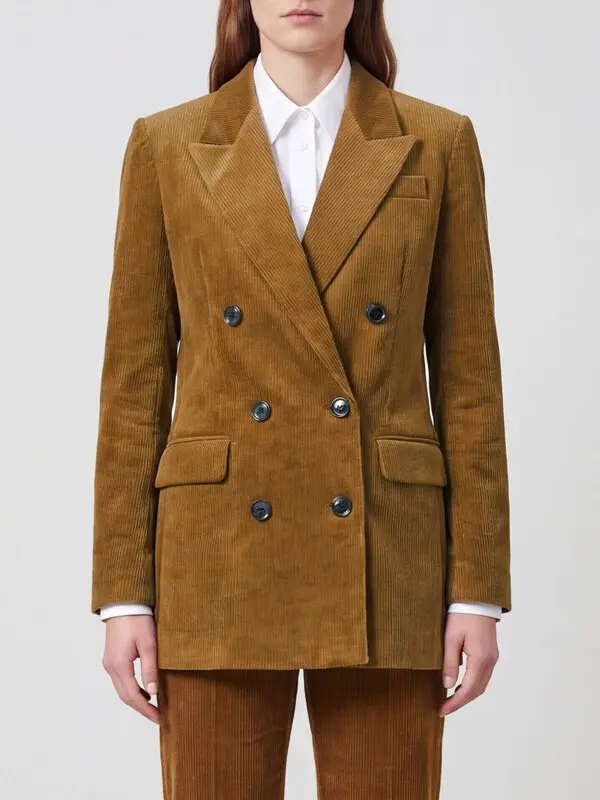 Isabel Marant Étoile Double-breasted Velvet Blazer With Peak Lapels