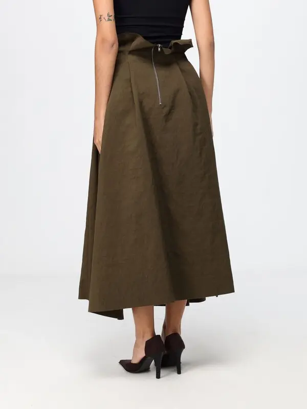 Ter Et Bantine High-waisted Cady Full Midi Skirt