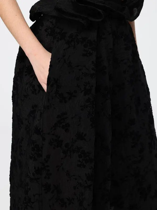 Ter Et Bantine High-waisted Cady Full Midi Skirt