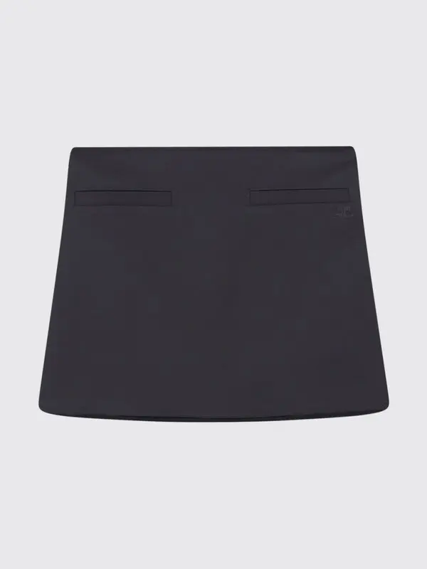 COURREGES A-line Crêpe Slim Fit Mini Skirt