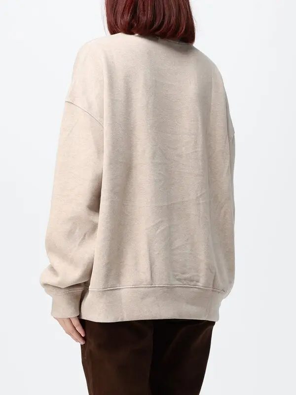 ELEH Oversized Cotton Sweatshirt With Crew Neck And Dropped Shoulders