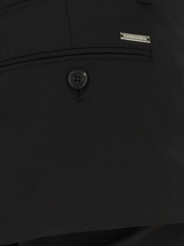Dsquared2 Double-layer Skinny Trousers In Wool Blend