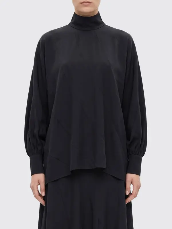 Zimmermann Long-sleeved Viscose Roll Neck With Zipped Cuffs