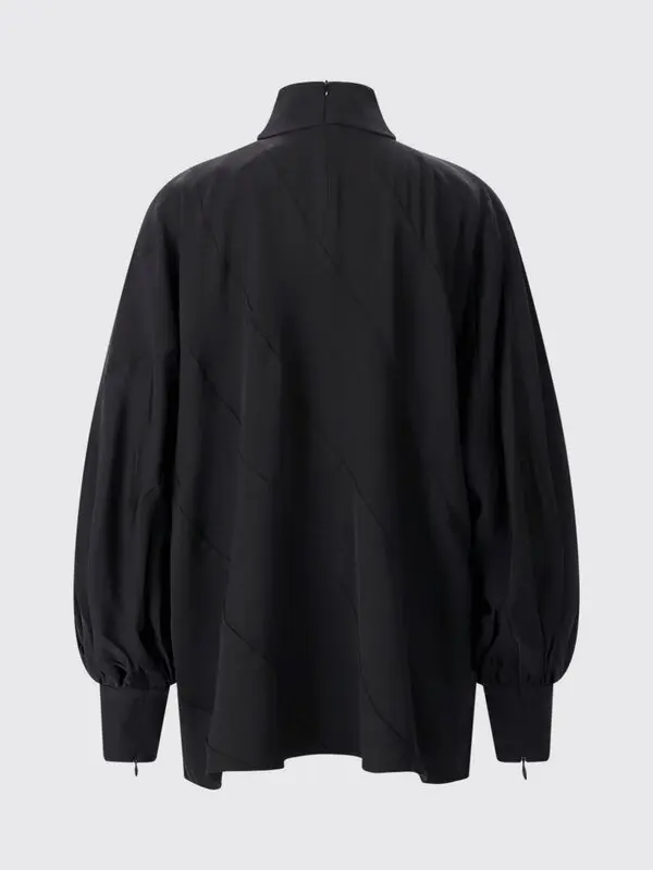 Zimmermann Long-sleeved Viscose Roll Neck With Zipped Cuffs