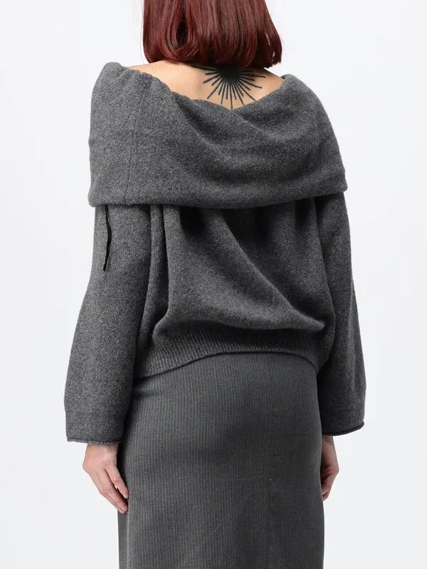 Ter Et Bantine Cashmere And Wool Jumper With Boat Neck And Dropped Shoulders