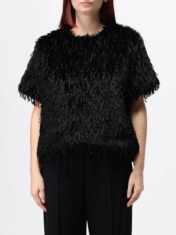 Ter Et Bantine Short-sleeved Top With Crew Neck And Dropped Shoulders
