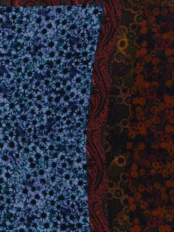 Dries Van Noten Floral And Ethnic Print Viscose Foulard
