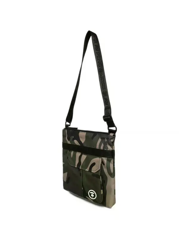 AAPE BY *A BATHING APE Moonface Camouflage Crossbody Bag - Green