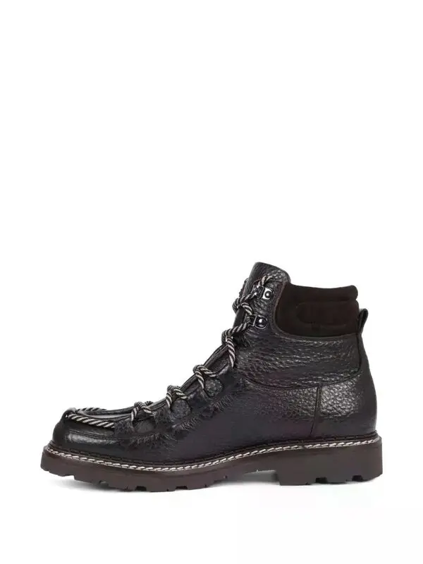 DOUCAL'S Grained-leather Panelled Boots
