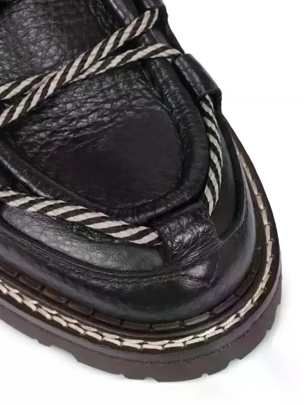 DOUCAL'S Grained-leather Panelled Boots