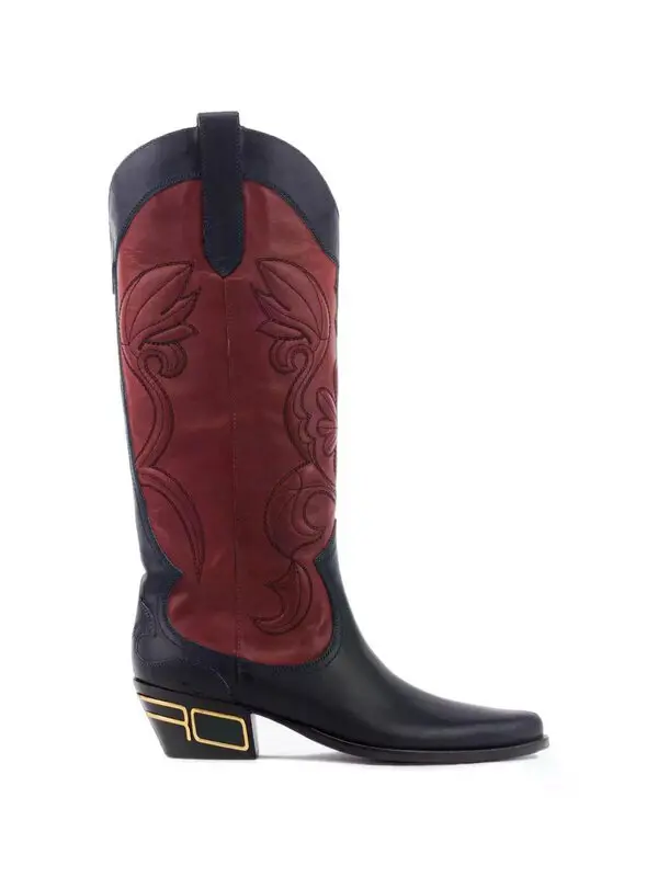 Etro Embroidered Texan Boots