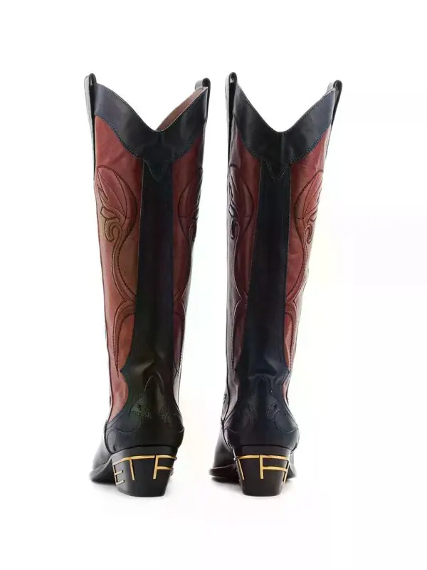 Etro Embroidered Texan Boots