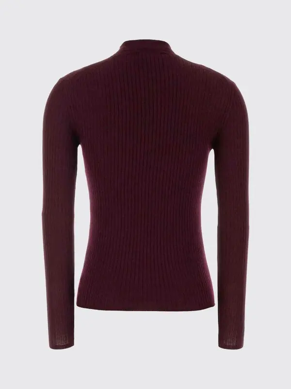 JIL SANDER Slim Fit Wool And Silk Jumper With Mock Neck And Cut-out