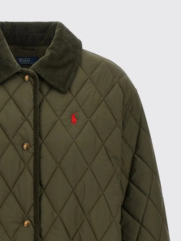 Polo Ralph Lauren Water-repellent Quilted Jacket With Velvet Collar