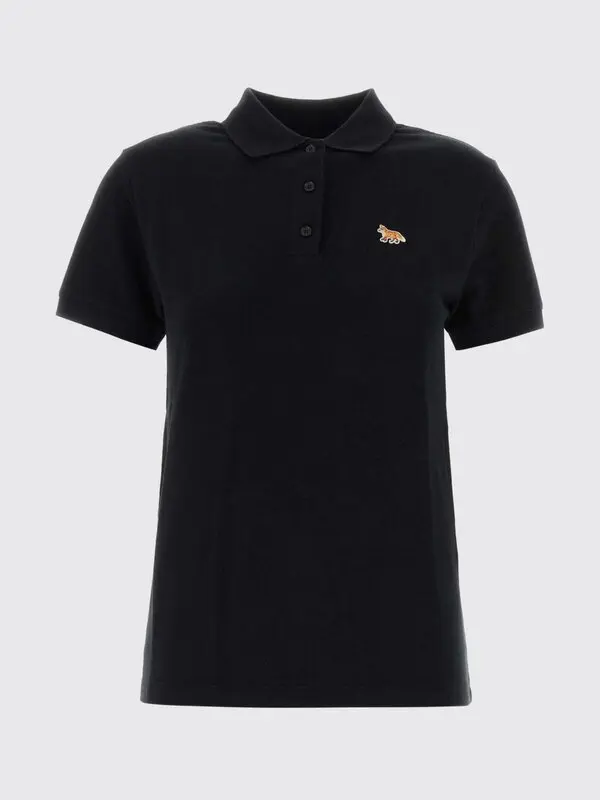 Maison Kitsuné Chillax Fox Logo Patch Organic Cotton Polo Shirt