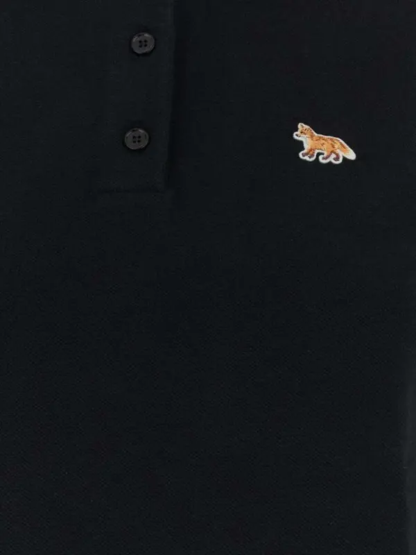Maison Kitsuné Chillax Fox Logo Patch Organic Cotton Polo Shirt