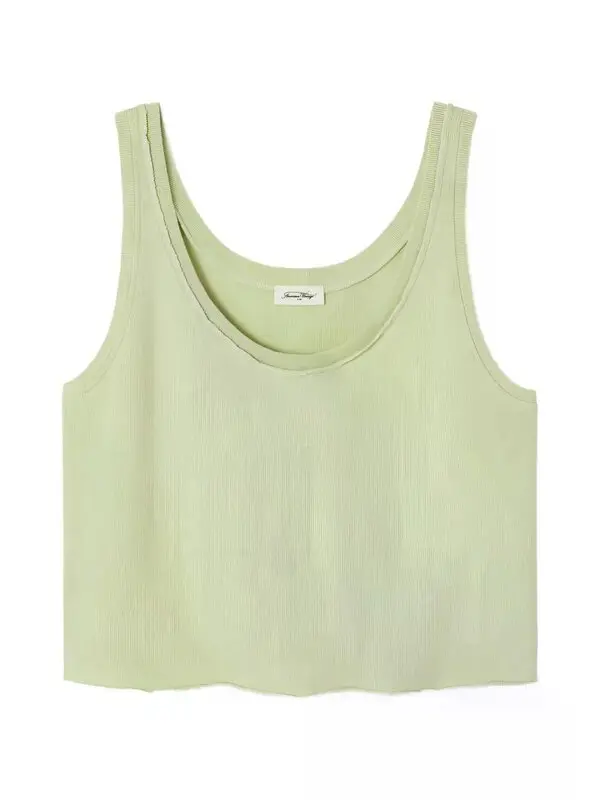 American Vintage Vibtown Raw-edge Tank Top - Green