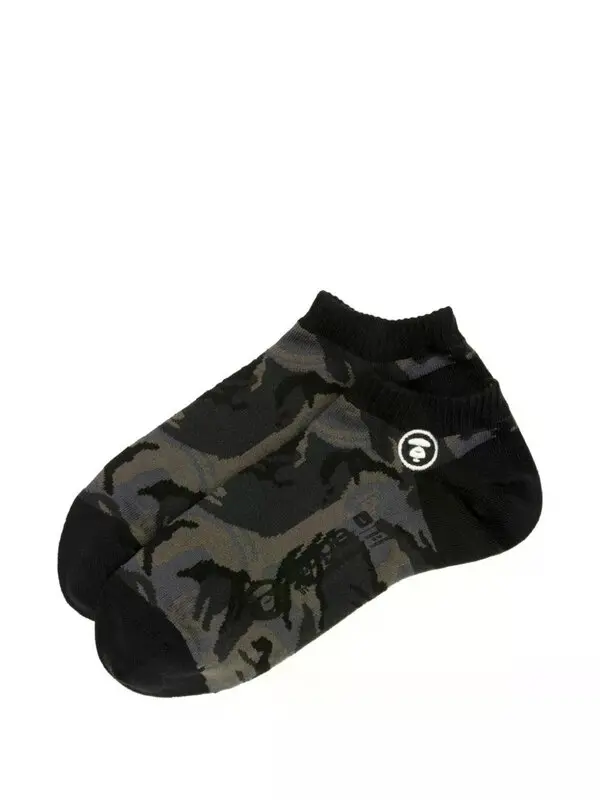 AAPE BY *A BATHING APE Moonface Camo-print Socks