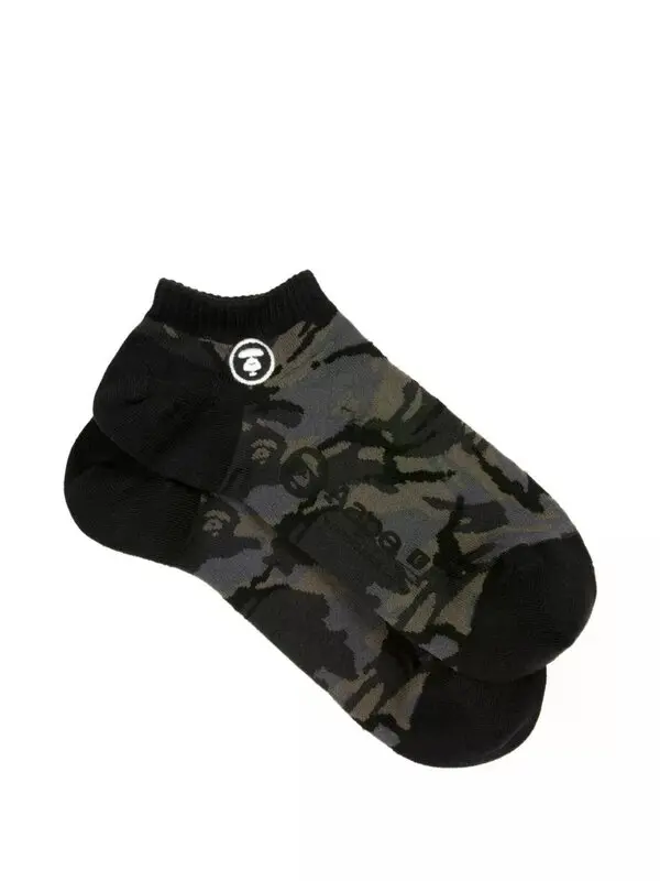 AAPE BY *A BATHING APE Moonface Camo-print Socks