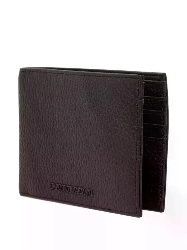 Emporio Armani Logo-plaque Keyring And Wallet Set