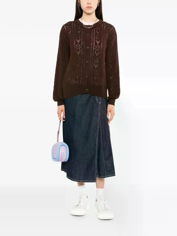 AGNES B. Star-pattern Cardigan