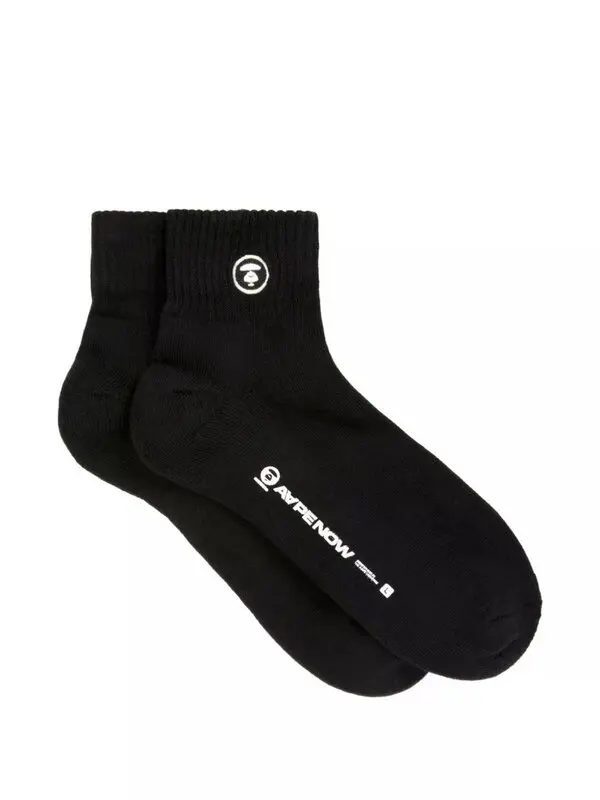 AAPE BY *A BATHING APE Aapenow Moonface-patch Socks