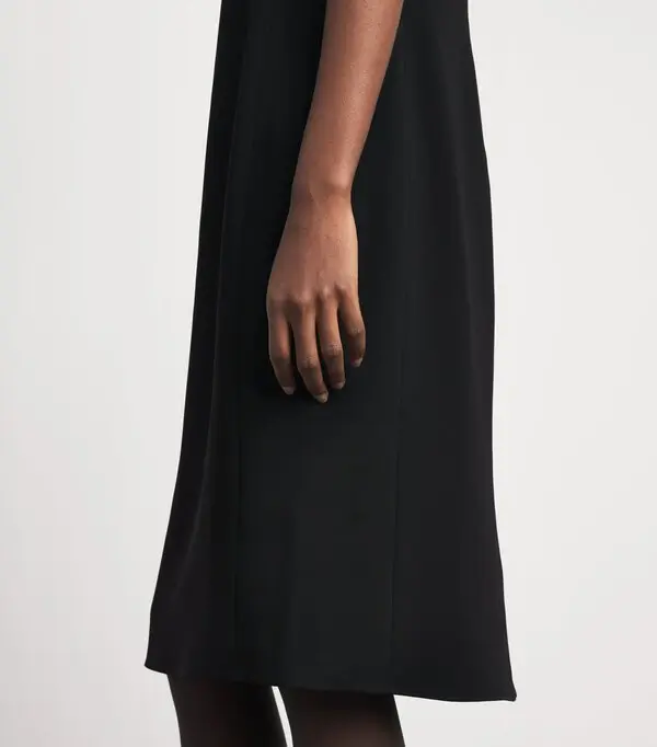 Theory Crepe Boat-neck Midi Dress