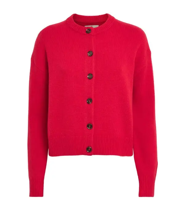 Barbour Wool-cashmere Woodhouse Cardigan - Red