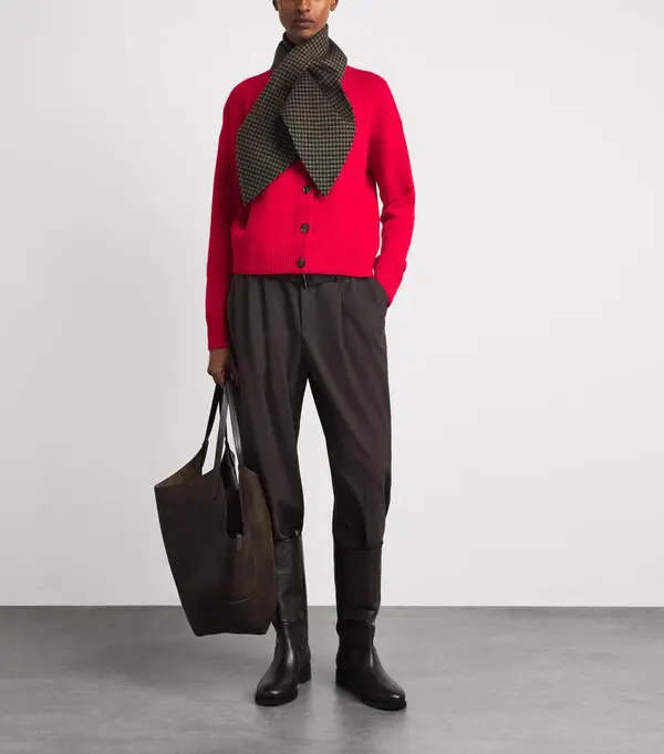Barbour Wool-cashmere Woodhouse Cardigan - Red