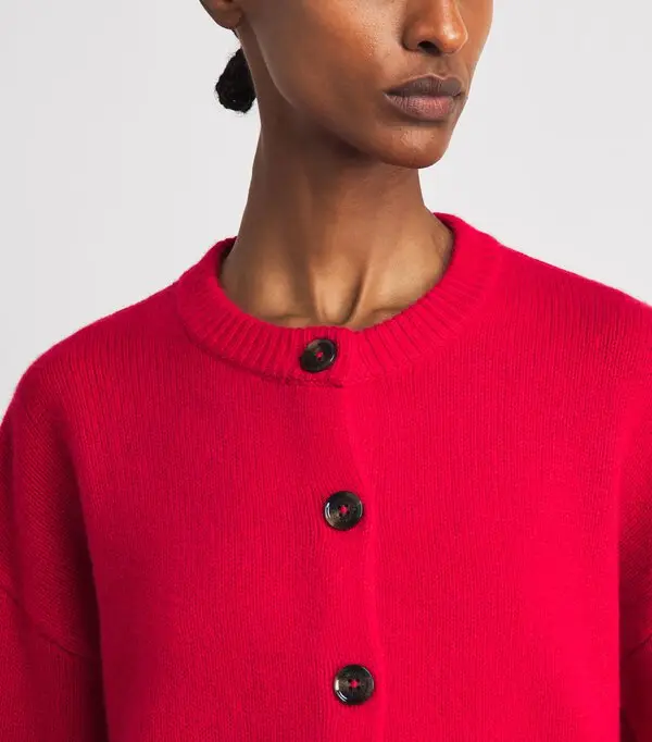 Barbour Wool-cashmere Woodhouse Cardigan - Red