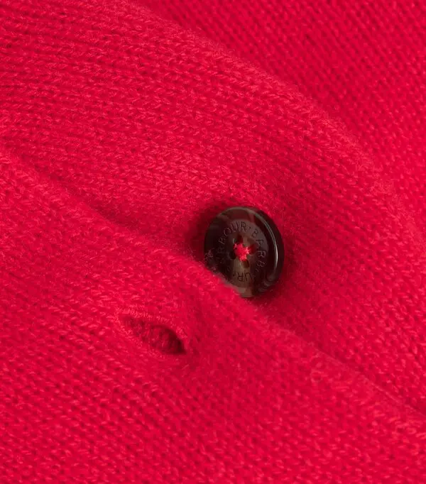Barbour Wool-cashmere Woodhouse Cardigan - Red