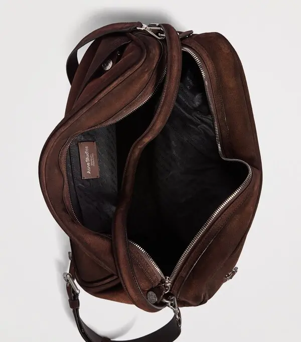 Acne Studios Waxed Leather Camero Party Shoulder Bag - Brown