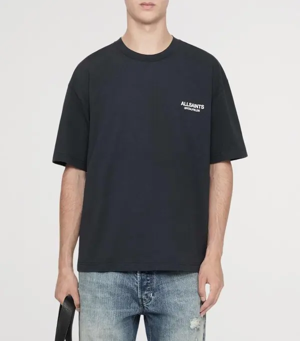 ALLSAINTS Organic Cotton Shadow T-shirt - Blue