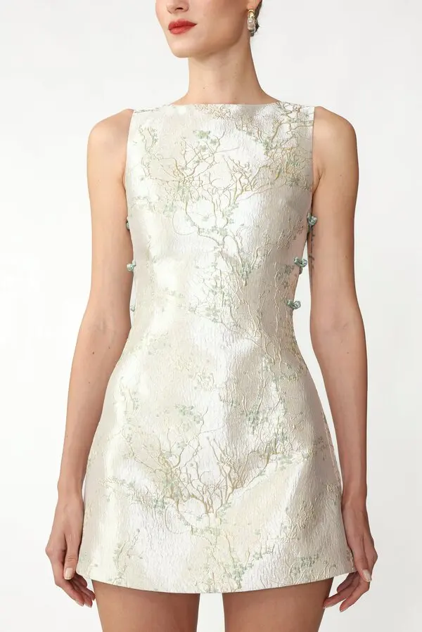 SAU LEE Cassi Jacquard Dress
