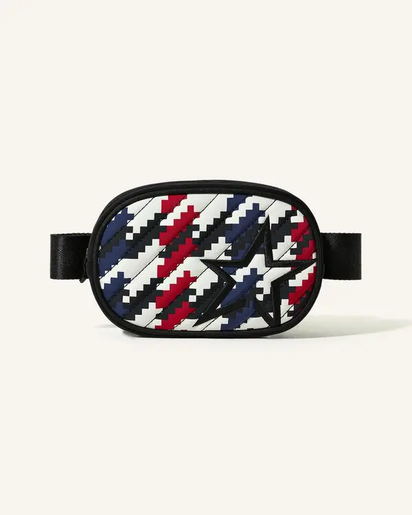 Perfect Moment Star Belt Bag - Houndstooth
