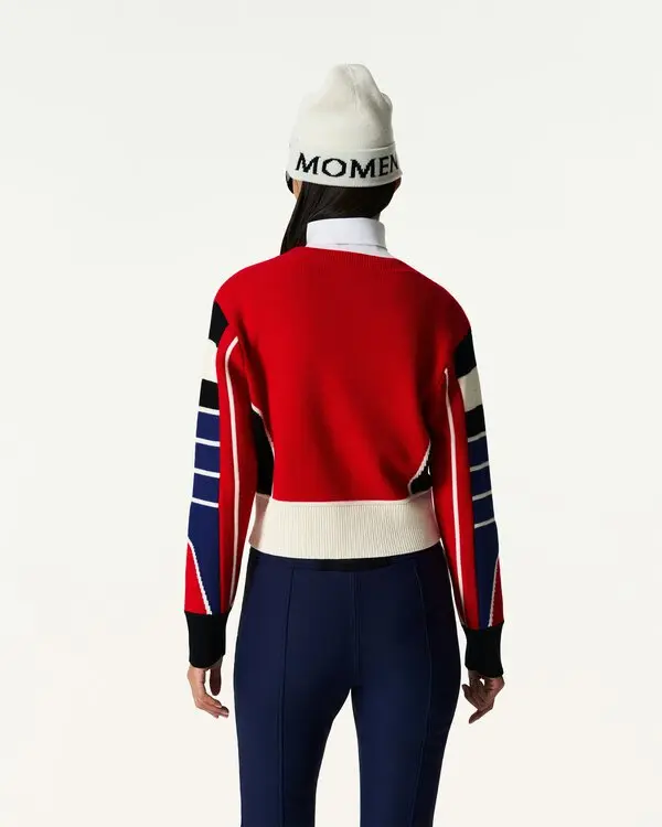 Perfect Moment Merino Wool Racer Sweater