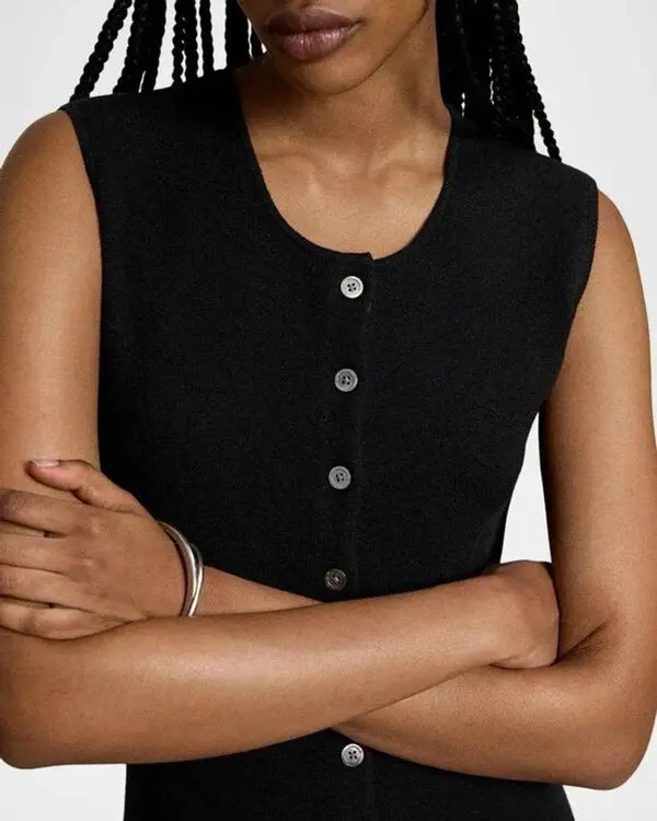 Polo Ralph Lauren Wool-blend Buttoned Midi Dress