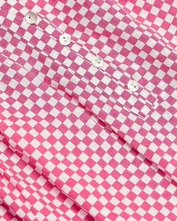PAPINELLE Anais Checker Gathered Nightie