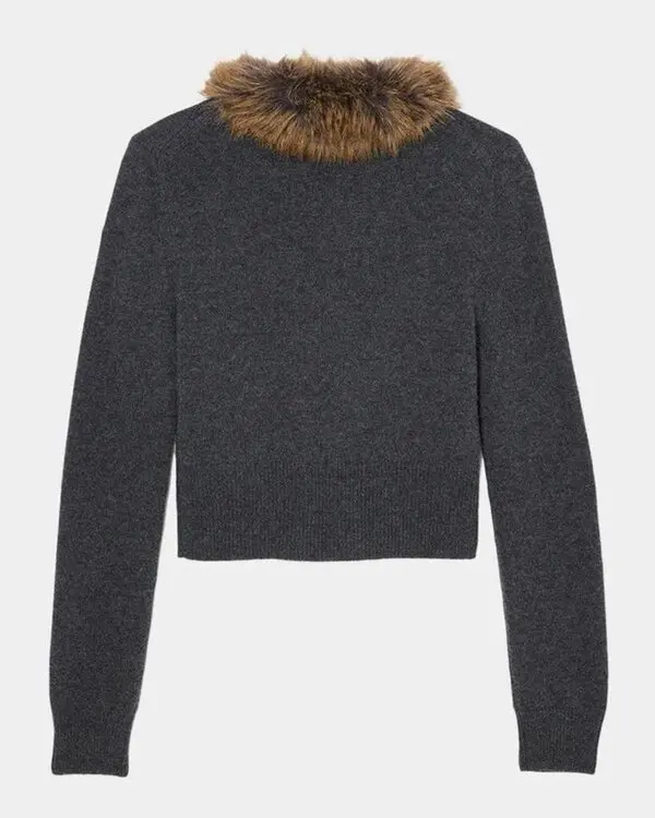 Marc Jacobs Faux Fur Lined Cardigan