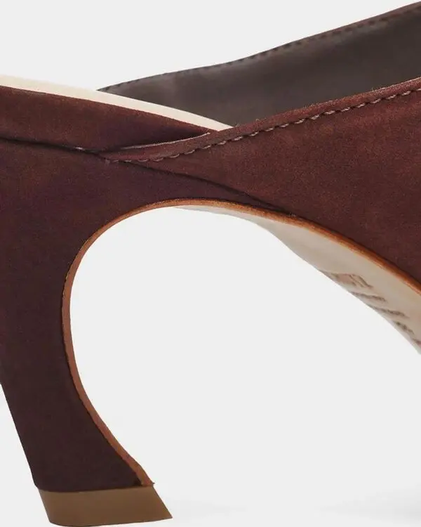 Schutz 70mm Maisie Toe-ring Nubuck Sandals
