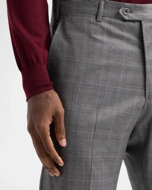 Emporio Armani Apos;s Glen Check Wool Single-breasted Suit