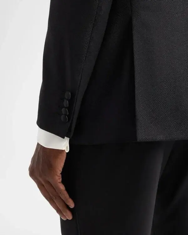 Emporio Armani Apos;s Textured Chevron Wool Dinner Jacket