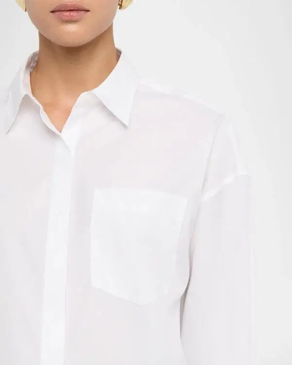 Rag & Bone Marin Cropped Cotton Shirt