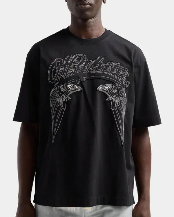 OFF-WHITE Apos;s Skyline Skate Cotton Crewneck T-shirt