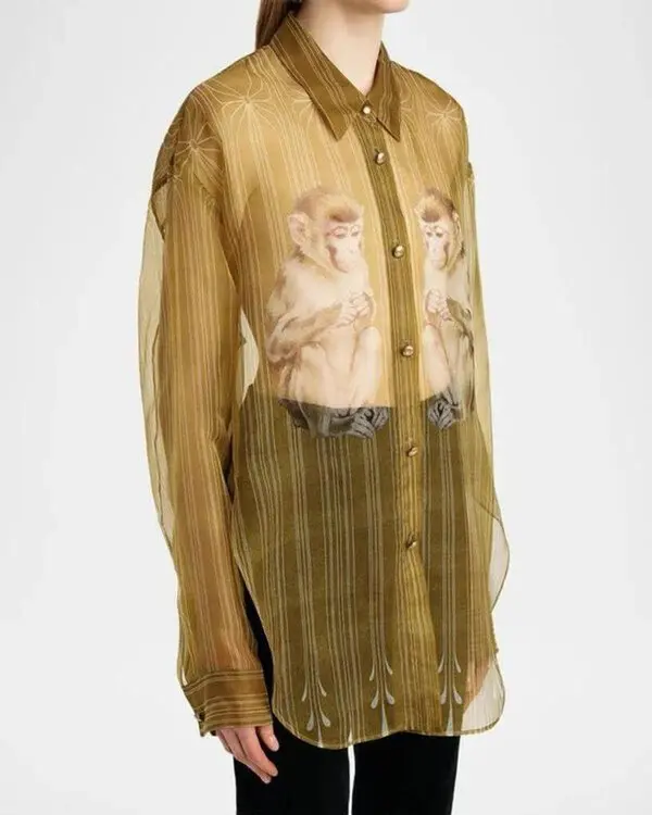 Khaite Goya Silk Organza Shirt