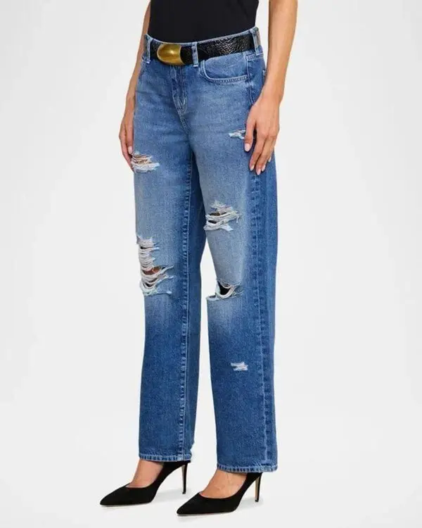 L & APOS;AGENCE Zelda Low-rise Slouchy Straight-leg Jeans