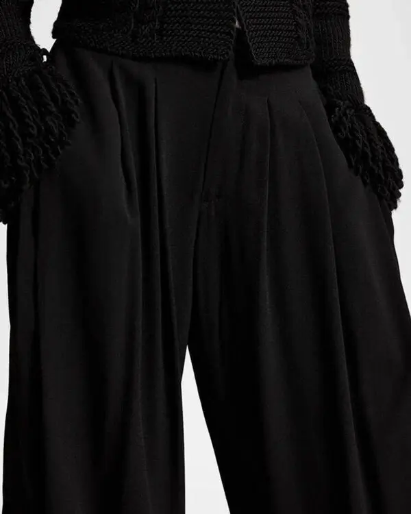 Ralph Lauren Pleated Crepe Jodhpur Pants