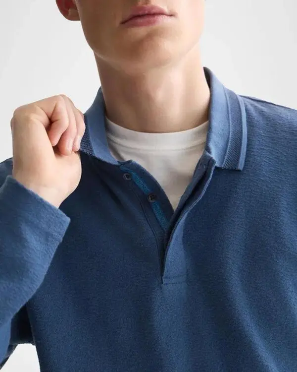 Scotch & Soda Apos;s Cotton Long-sleeve Polo Shirt