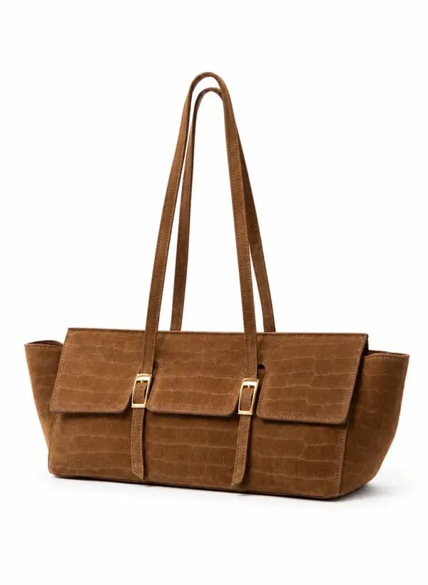 ELLEME Le Bateau Large Croco Suede