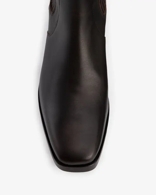 JUDE Smoke Ankle Boot Dark Leather